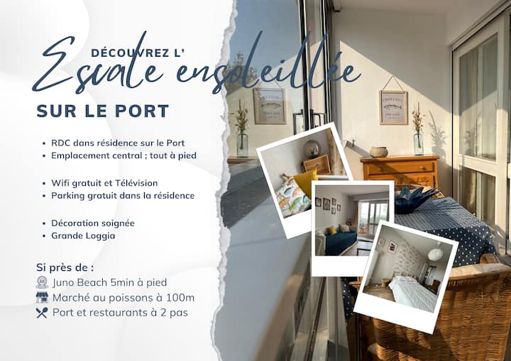 L'escale Ensoleillée - 2 Pièces Sur Le Port - Courseulles-sur-Mer