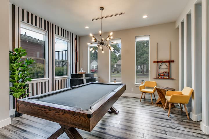Pool Sauna Gym Pool Table Private Estate - ダラス