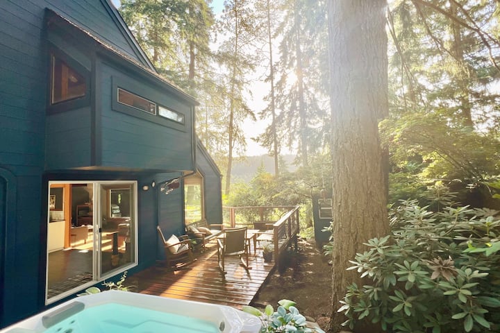 Hot Tub With A View/luxury In The Trees/ Game Room - 尤金