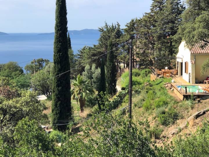 Villa Levandou : Pleine Nature, Vue Mer Et Piscine - Le Lavandou