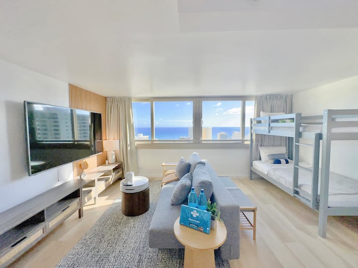 40fl-stunning Ocean View 1br Family Condo-waikiki~ - O‘ahu, HI