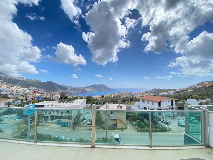 In The Center, Sea View, Two Floors, Comfortable - Kalkan