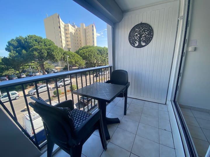 Centre Ville- Studio Cabine 33m² - Port Camargue