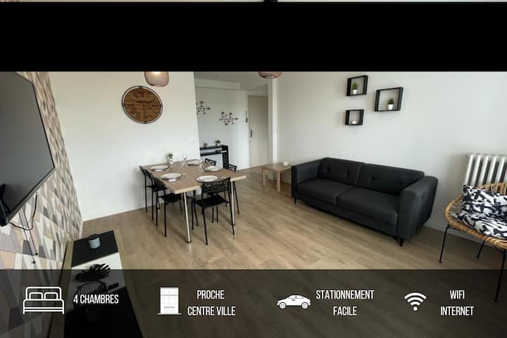 Appt 4 Chambres Avec Balcon - Caen