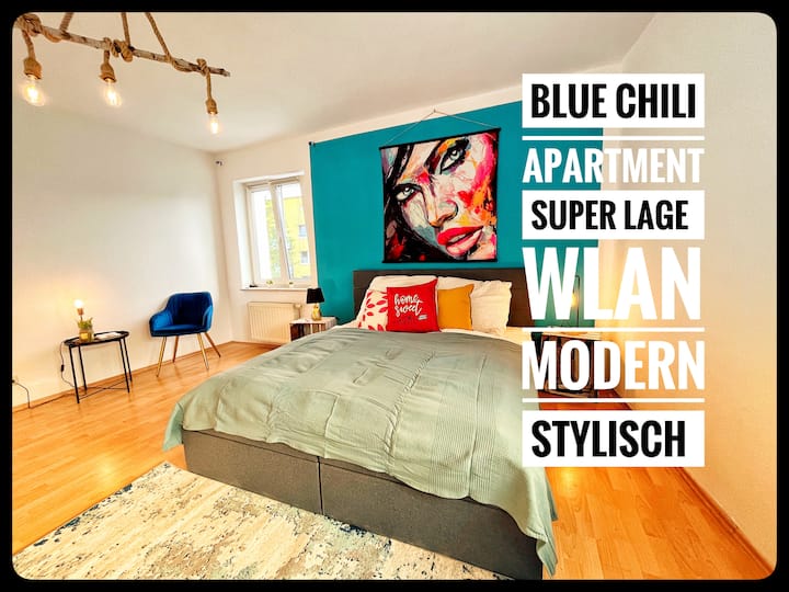 22 Blue Chili - Comfy, Boxspring, Wifi, Washer - Magdeburg