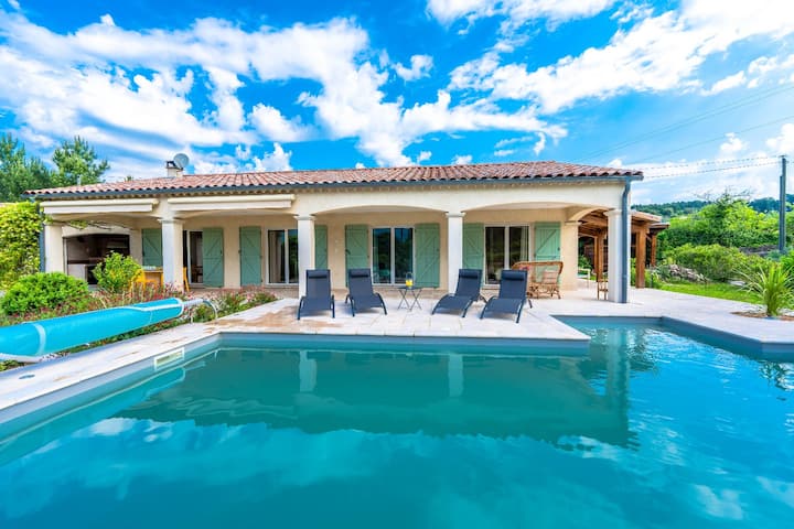 Villa Avec Piscine Privée Et Terrain De Pétanque. - Les Vans