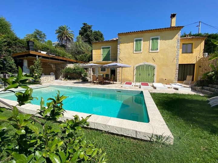 Mas Provençal Vue Mer Piscine Classé 3 éToiles - Grasse
