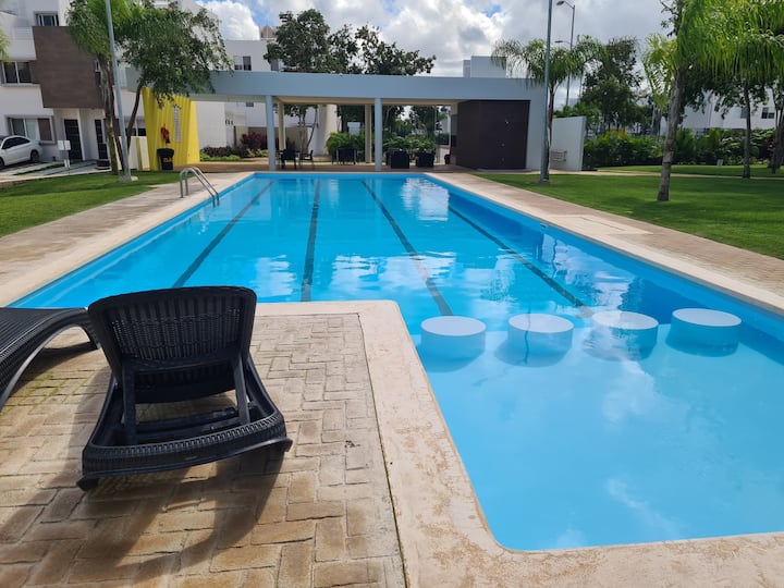 Comoda Y Confortable En Zona Mas Segura De Cancun - Cancún
