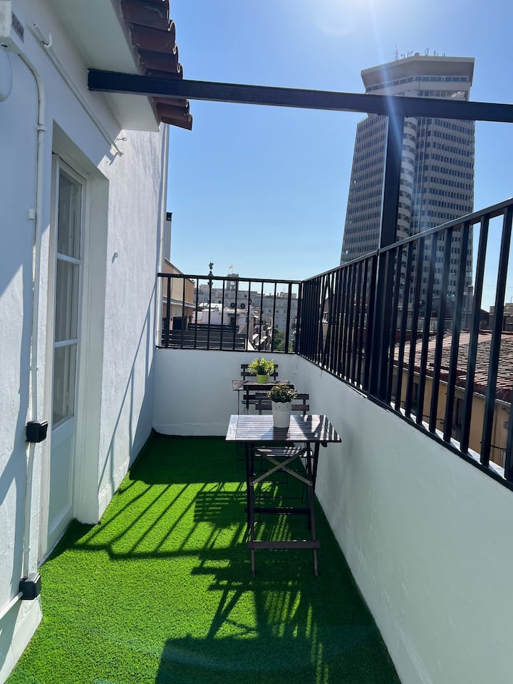 2 Br Flat With Terrace 3 Min Ramblas Min 32 Days - Barcelone