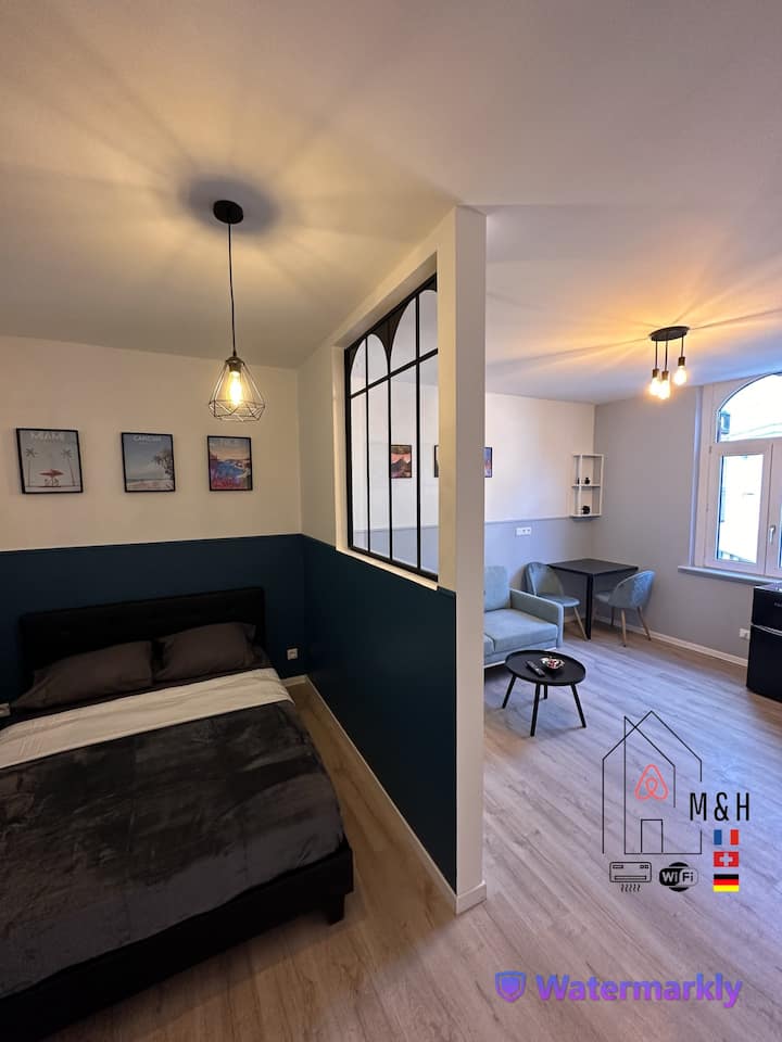 Studio Style Industriel*basel*air Conditionner 3️⃣ - Basel