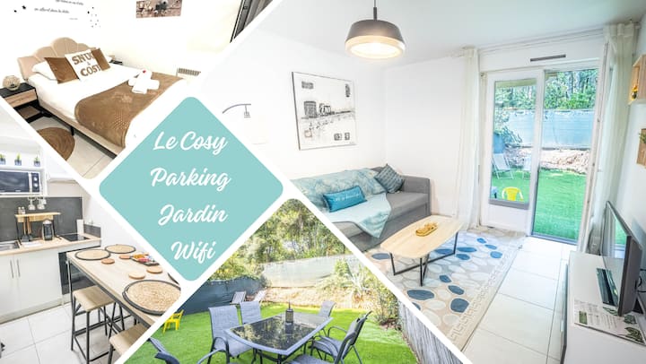 Le Cosy Clim Jardin Parking Privé Tram 20min Plage - Montpellier