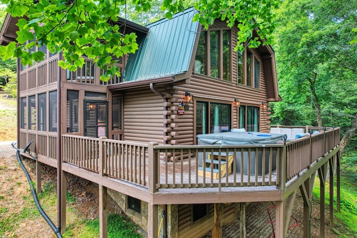 Bear Claw -Log Cabin-hot Tub-pool Table - Hiawassee, GA