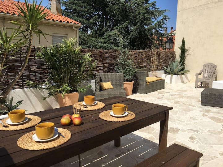Maison De Charme, Grande Terrasse Coeur Du Village - Argelès-sur-Mer