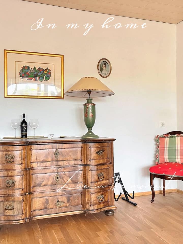 Großzügige Wohnung, Bergblick, Vintage - Sonthofen
