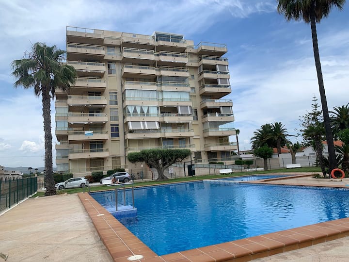 Apto A 50m De La Playa Con Terraza Y Piscina - Peniscola