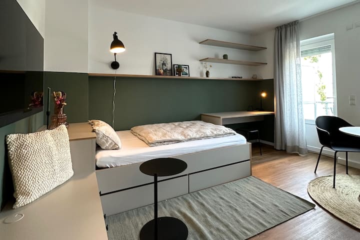Green Caspar: Studio | Balkon | Küche | Tv | Wifi - Osnabrück