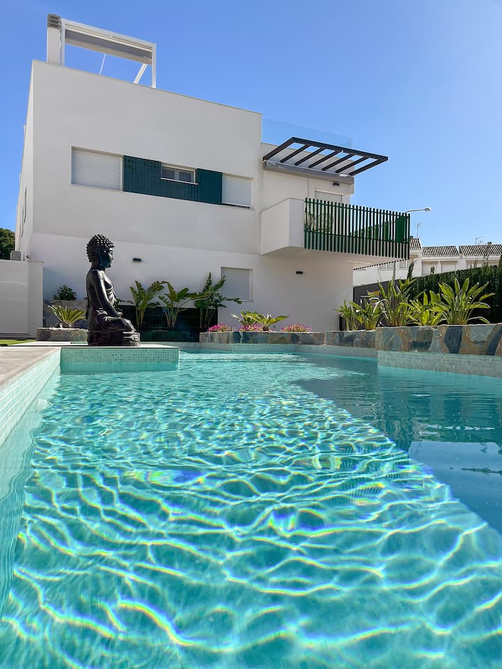 Private Jacuzzi | 50m Sea | Pool | Ac | Parking - La Manga