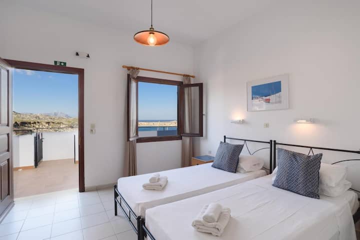 Aphrodite White Sea View / Shared Terrace (#14) - Lindos