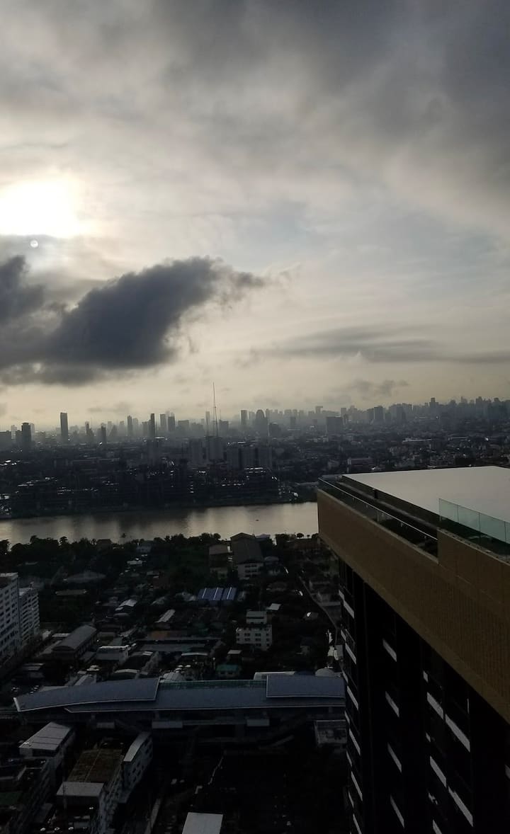 River View Sky Swimming Pool, 零距离Subway Blue Line - Bangkok