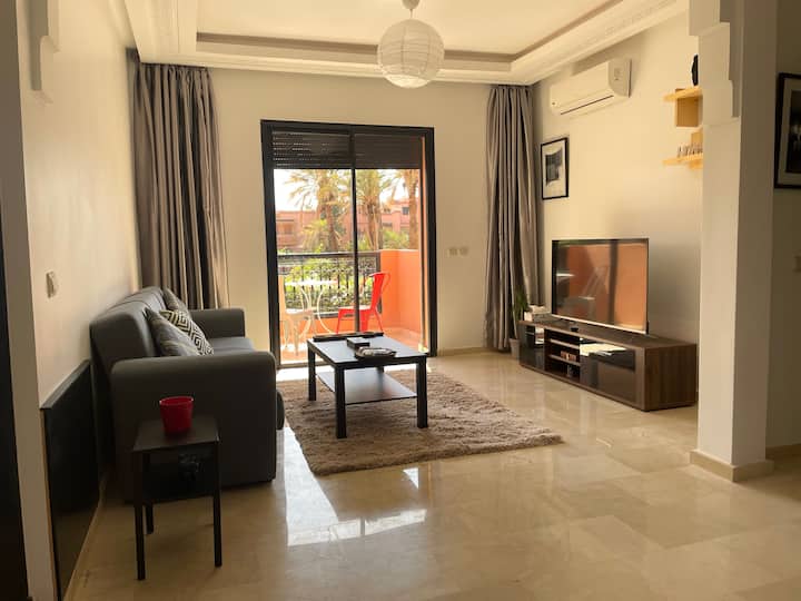 Appartement Climatisé Avec Parking Et Piscine - Marrakesch