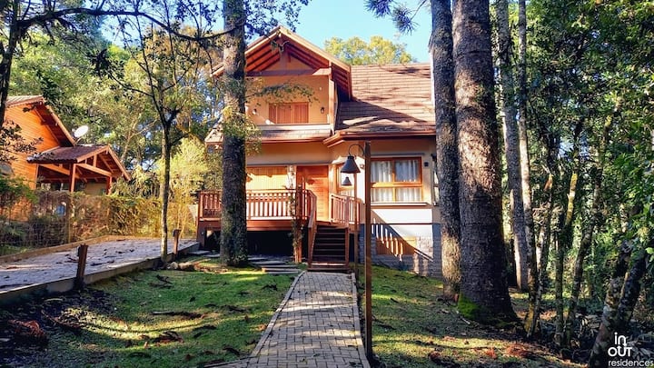 Incrível Casa Patagônia Em Canela/gramado - Canela