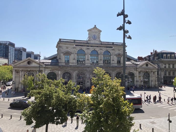 Chambre Indépendante Face Aux Gares De Lille. -