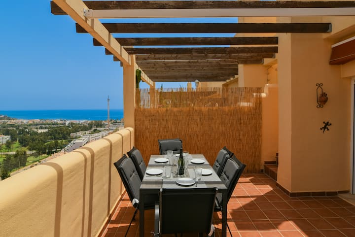 Sea View From 3 Terraces / Beach 10min / Hot Tub - La Cala de Mijas