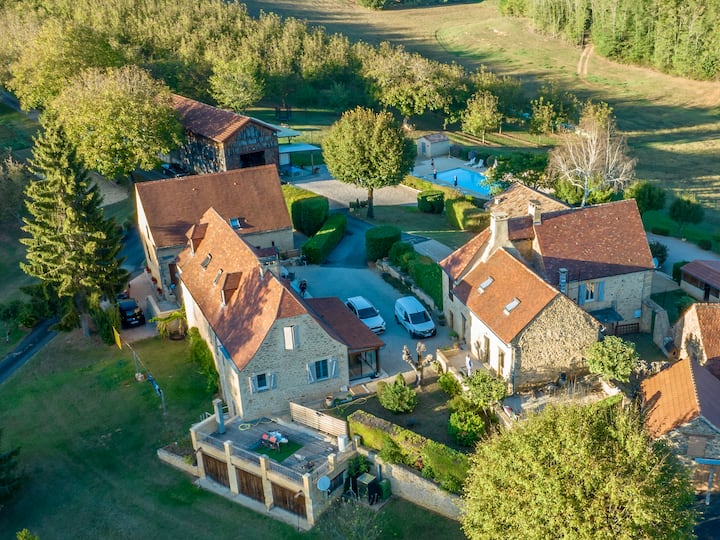 Maison De Campagne 4 Personnes + Piscine Chauffée - Vitrac
