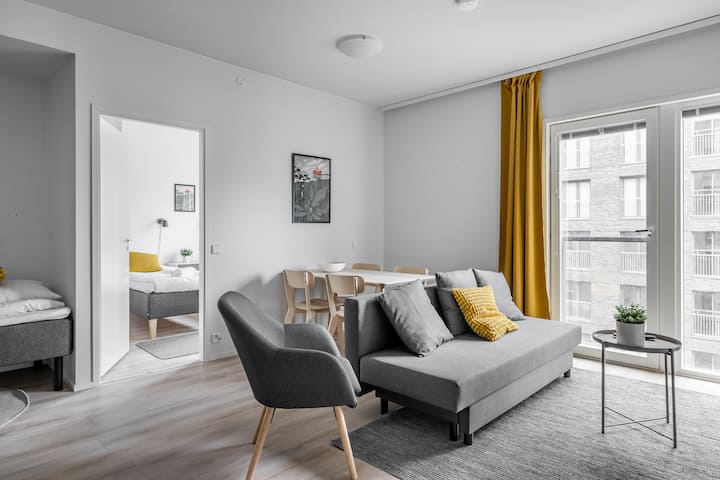 1-bedroom Apartment, 3 Single Beds & Sofa Bed - Raisio