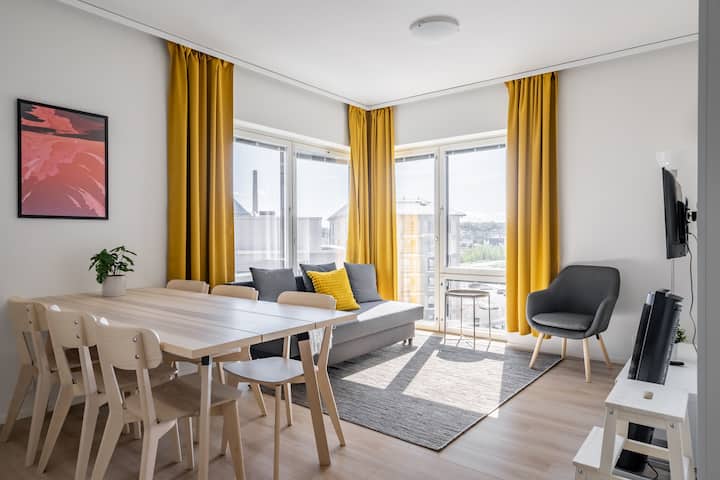 Homelike 3-bedroom Apartment With Parking - Turku