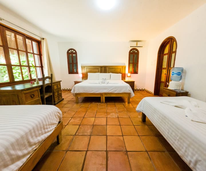 Room Cozy Room For 3 In A Gorgeous House With Pool - Playa del Carmen