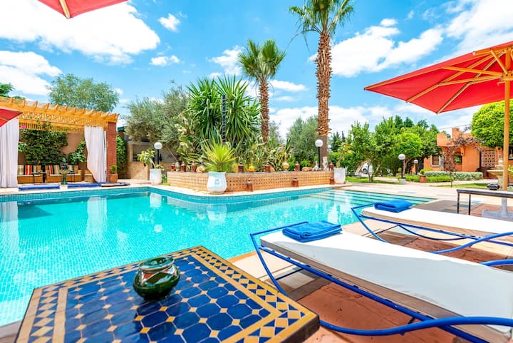 Gardens Diafa - 9 Chambers Grande Piscine Privée - Marrakesh
