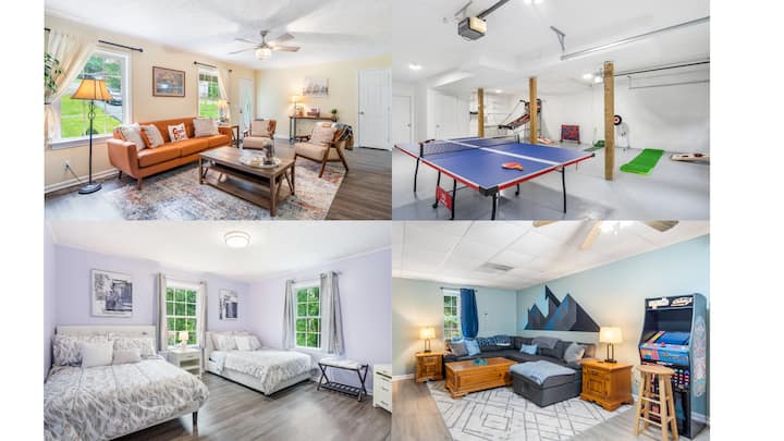 Family Fun 4br W/game Room Near Massanutten Resort - Massanutten, VA