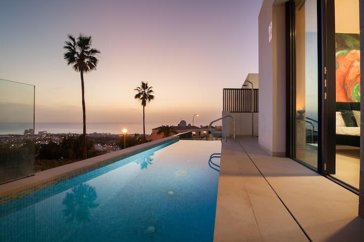 Lux 200m New D Villa With Heated Pool, Ocean View - Los Cristianos