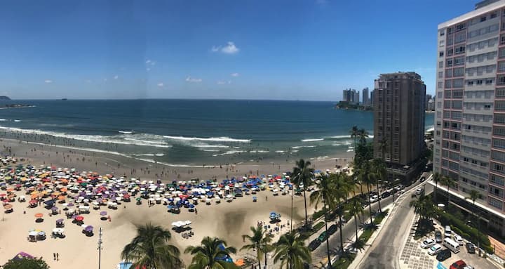 Na Frente Da Praia, Excelente Localização. - Guarujá