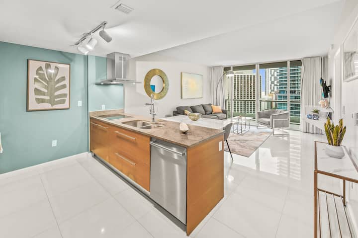 Luxurious Ocean View Brickell W Residences Freespa - Miami