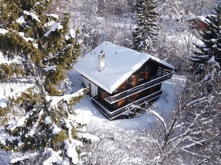 Immense Chalet Avec Vue Panoramique - Anzère