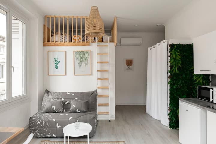 Superbe Studio Arboré Climatisé - Carcassonne