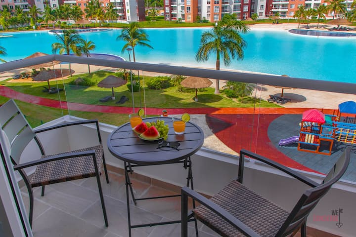 7 Albercas+vista A La Laguna~depa Nuevo - Cancún