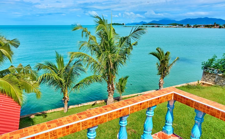 Oceanfront Villa 2 Bedrooms. 4 Persons. Renovated - Ko Samui