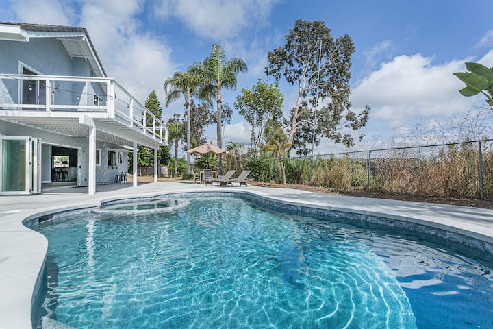 *Open 11/23-25! Beachy Lagoon Home Pool/spa Petsok - Carlsbad