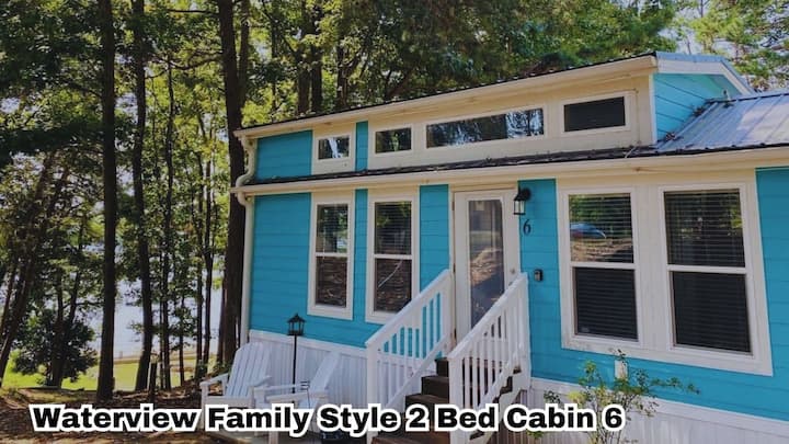 Waterview Family Style 2 Bed Cabin #6(cyan) - Steele Creek - Charlotte