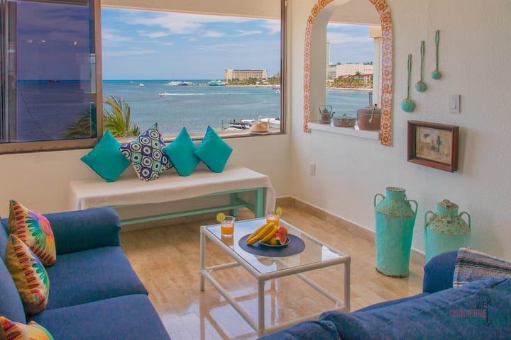 Playa Y Vista Al Mar+wi-fi~la Guarida Del Zorro - Cancún