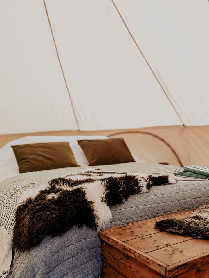 Luxury Sustainable Bell Tent Hire - Fowey