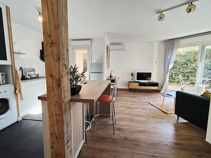 Appartement Zen Avec Jardin - Montpellier