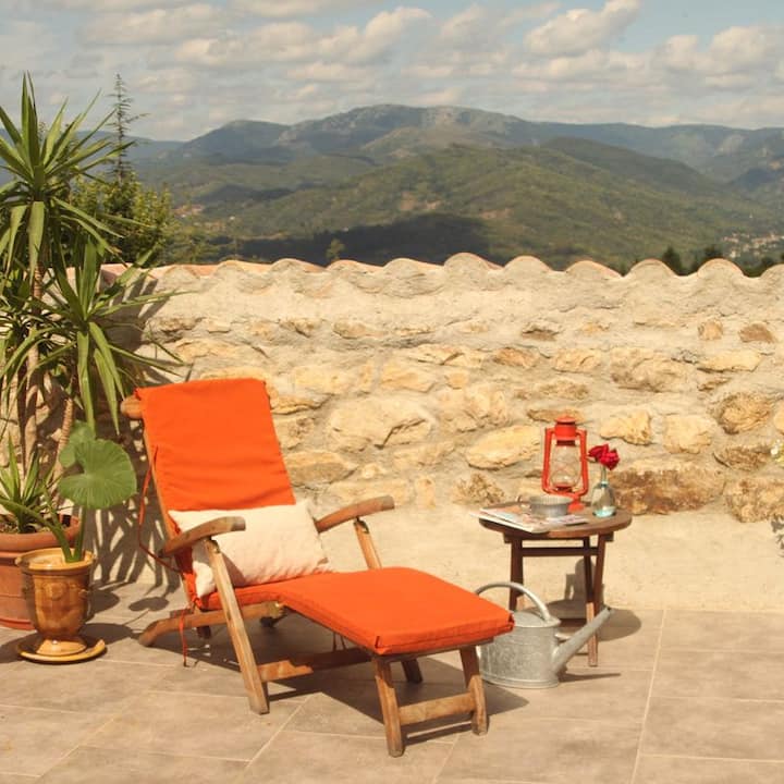 Loft Avec Terrasse Panoramique - Antraigues-sur-Volane