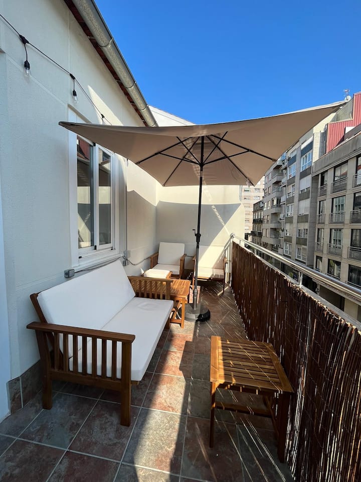 Atico Vintage Con Terraza - Vigo