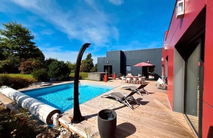 Villa Contemporaine Piscine Jacuzzi - Montluçon