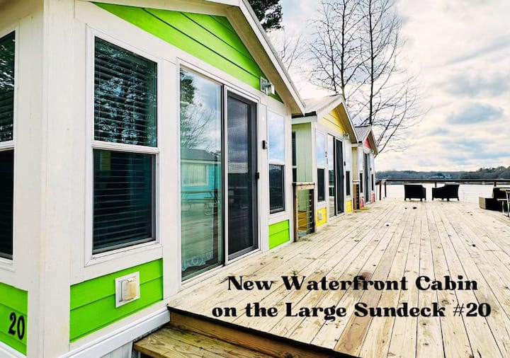 New Waterfront Cabin On Large Sundeck #20 (Green) - Lake Wylie, SC