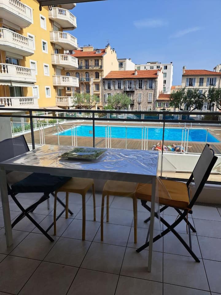 2p En Plein Centre, Piscine Proche Promenade - ニース